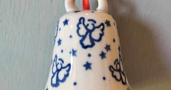 kerstklok kerstbal Bunzlau - kerstklok-engel